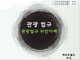 관광법규 위반사례-1페이지