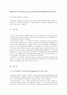 세계의역사1E) 오스만제국의 탄지마트(Tanzimat) 관련자료를 인터넷 활용하여 3건을 선정기술 0k-1페이지