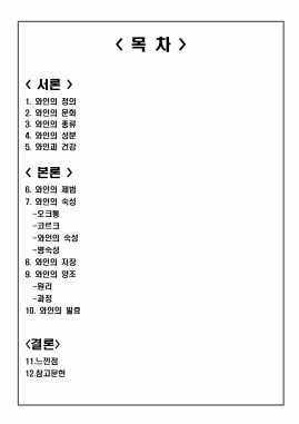 와인 레포트 자료-1페이지