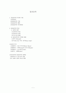몽골 음악 레포트 자료-1페이지