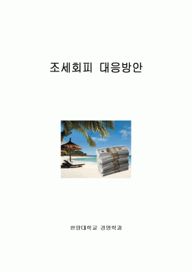 조세회피 대응방안-1페이지