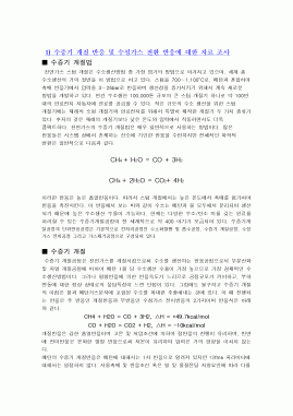 천연가스 수증기 개질반응에 대해서-1페이지