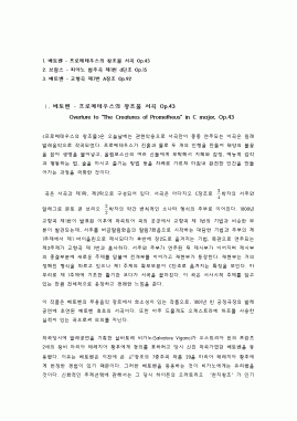 [음악세계] 베토벤, 브람스 음악의 분석-1페이지