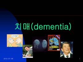 [뇌손상] 치매[dementia]에 관해서-1페이지