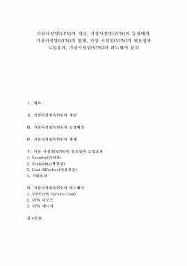 [가상사설망(VPN)][가상사설망(VPN) 형태][하드웨어]가상사설망(VPN)의 개념, 가상사설망(VPN)의 등장배경, 가상사설망(VPN)의 형태, 가상 사설망(VPN)의 필요성과 도입효과, 가상사설망(VPN)의 하드웨어-1페이지
