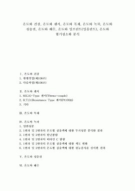 [온도][혐기성소화][센서][목재][녹차][성층권][해수][임프란트][임플란트]온도와 건강, 온도와 센서, 온도와 목재, 온도와 녹차, 온도와 성층권, 온도와 해수, 온도와 임프란트(임플란트), 온도와 혐기성소화 분석-1페이지