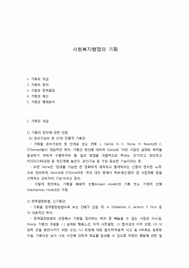 사회복지행정의 기획-1페이지