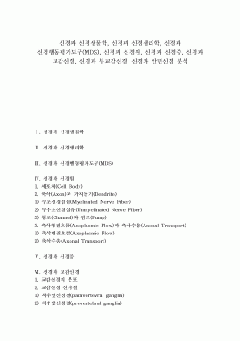 [신경, 신경생물학, 신경생리학, 신경행동평가도구]신경과 신경생물학, 신경과 신경생리학, 신경과 신경행동평가도구(MDS), 신경과 신경원, 신경과 신경증, 신경과 교감신경, 신경과 부교감신경, 신경과 안면신경-1페이지