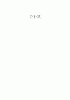 자강도 레포트 자료-1페이지