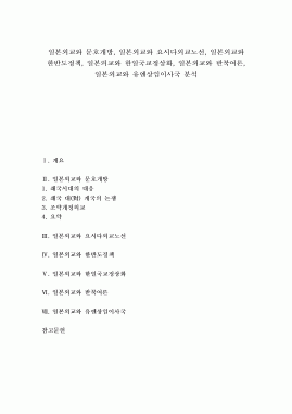 [일본외교, 문호개방, 요시다외교노선, 한반도정책]일본외교와 문호개방, 일본외교와 요시다외교노선, 일본외교와 한반도정책, 일본외교와 한일국교정상화, 일본외교와 반북여론, 일본외교와 유엔상임이사국 분석-1페이지