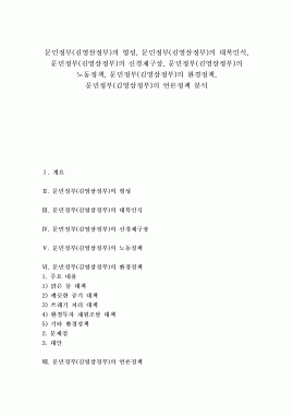 문민정부(김영삼정부)의 형성, 문민정부(김영삼정부)의 대북인식, 문민정부(김영삼정부)의 신경제구상, 문민정부(김영삼정부)의 노동정책, 문민정부(김영삼정부)의 환경정책, 문민정부(김영삼정부)의 언론정책 분석-1페이지