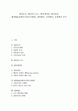 [벤처][벤처투자][벤처비즈니스][벤처캐피탈][벤처열풍][벤처M&A][대학벤처][사내벤처][문화벤처]벤처투자, 벤처비즈니스, 벤처캐피탈, 벤처열풍, 벤처M&A(벤처기업인수합병), 대학벤처, 사내벤처, 문화벤처-1페이지