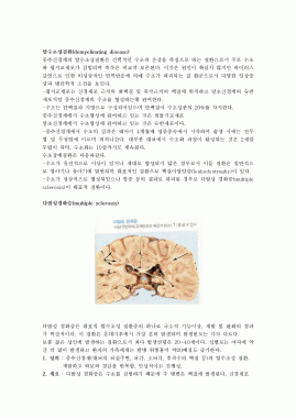 [병리학] 탈수초성질환중 MS[다발성경화증 ]-1페이지