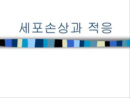 [의학] 세포손상과 적응-1페이지