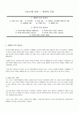 [스포츠와 여가] 역사적 흐름 - 세계의 여가 발전사 & 한국의 여가 발전사-1페이지