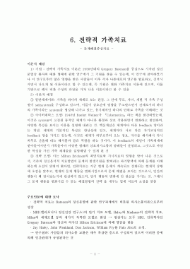 가족치료 - 전략적 가족치료-1페이지