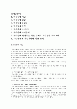 학습 장애 레포트 자료-1페이지