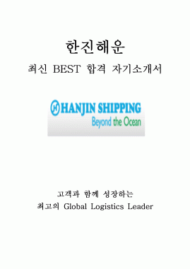 한진해운 영업 마케팅 최신 BEST 합격 자기소개서!!!!-1페이지