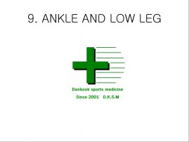 ANKLE AND LOW LEG 레포트 자료-1페이지