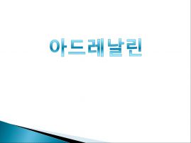  의학 - 아드레날린에 관해서-1페이지