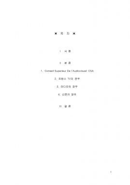  프랑스 언론 (프랑스 방송위원회 CSA)-1페이지