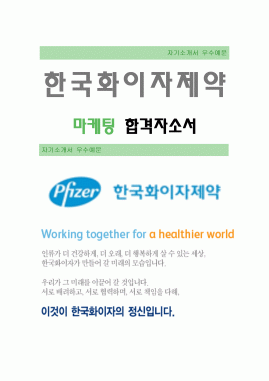[한국화이자제약-마케팅 합격자] 한국화이자제약 자기소개서,한국화이자제약 자소서,한국화이자제약 채용정보-1페이지
