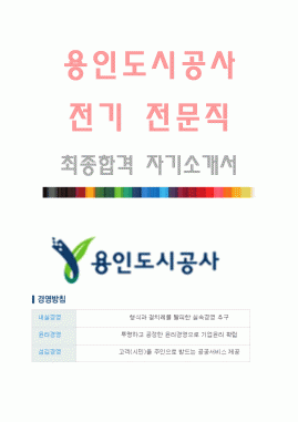 용인도시공사 (전기 전문직-최종합격자) 용인도시공사 자기소개서,용인도시공사 자소서,용인도시공사 채용정보-1페이지