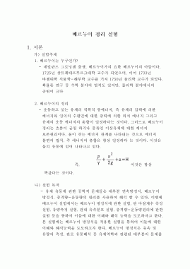  베르누이 실험-1페이지