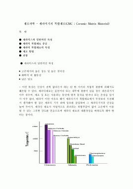 재료과학 - 세라믹기지 복합재료(CMC ; Ceramic Matrix Material)-1페이지