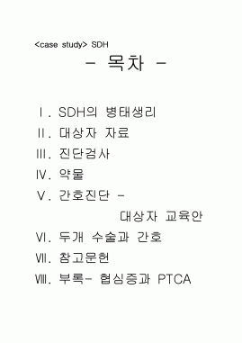 SDH case study 레포트 자료-1페이지