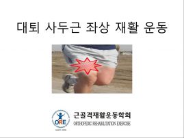 대퇴 사두근 좌상 재활 운동.PPT자료-1페이지