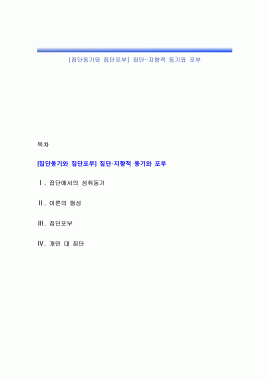 [집단동기와 집단포부] 집단-지향적 동기와 포부-1페이지