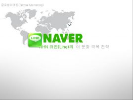 NHN 네이버(Naver) 라인(LINE) 일본시장진출 마케팅전략분석과 라인(LINE) 제품분석 및 라인(LINE) 향후 방향제안.pptx-1페이지