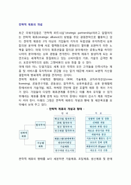 [전략적제휴] 전략적 제휴휴(strategic alliance)의 개념(정의)-1페이지