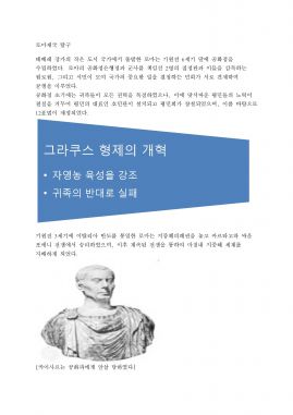 로마제국 탐구 (그라쿠스 형제, 카이사르, 옥타비아누스)-1페이지