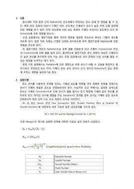 화학생물공정 실험 - Radiation Errors in Temperature Measurement (예비+결과)-1페이지