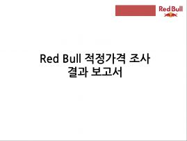 레드불 제품 분석및 적정격조사-1페이지