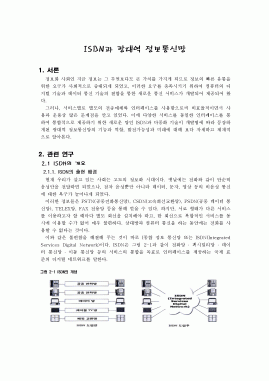 ISDN과 광대역 정보통신망에 관한 레포트-1페이지