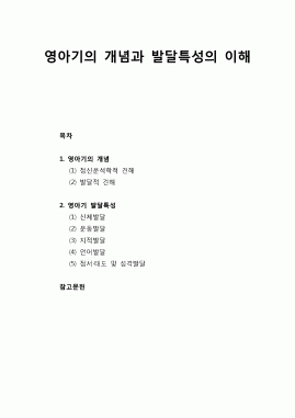[부모교육] <영아기> 영아기의 개념과 발달특성의 이해-1페이지