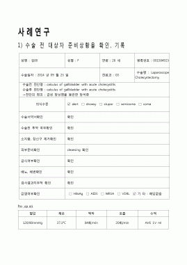 Laparoscope  Cholecystectomy, 담낭절제술-1페이지