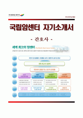 (국립암센터자기소개서 + 면접족보)국립암센터(간호사)자소서 [국립암센터합격자기소개서국립암센터자소서항목]-1페이지