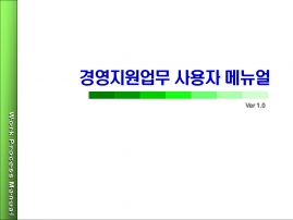 경영지원팀 업무사용자 메뉴얼-1페이지