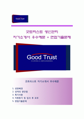 [굿트러스트 자기소개서] 굿트러스트 자소서 레포트 〔굿트러스트합격자기소개서 ⧉ 굿트러스트자소서항목 ⧉ Good Trust〕 우수예문 이력서-1페이지