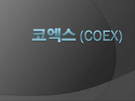 코엑스 (COEX) .pptx-1페이지