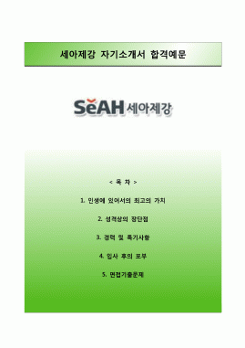 『자기소개서』 (세아제강 (世亞製鋼 / SeAh Steel) 합격 자기소개서) 세아제강 우수자소서 + 면접족보 [세아제강자기소개서세아제강자소서] BEST 이력서 리포트 Resume 샘플
-1페이지