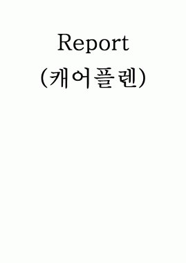 (캐어플렌) Care Plan 클라이언트 : 김  (만 45세) - 자녀들의 등록금 걱정, 무릎이 좋지 못함-1페이지