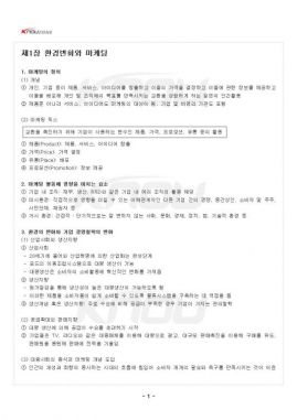 2015년 1학기 마케팅론 출석대체시험 핵심체크-1페이지
