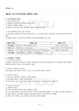 2015년 1학기 컴퓨터의이해 기말시험 핵심체크-1페이지