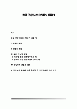 독일 연방부처의 분할 - 본(Bonn), 베를린(Berlin)-1페이지