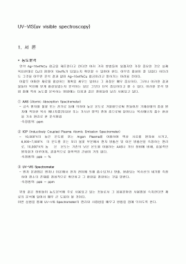 UV-VIS (uv visible spectroscopy)-1페이지
